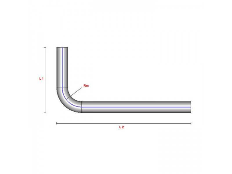 KS - 22mm Dia, L-Bend Long Tube