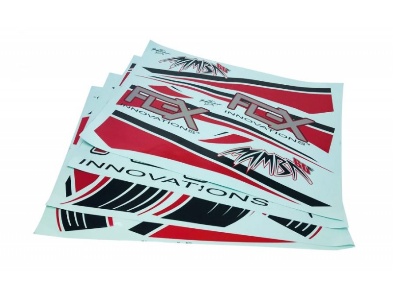 Flex - Mamba 60E Red/Black Decal Set