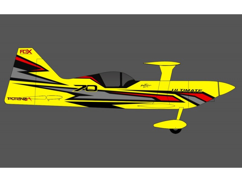 Flex - ULTIMATE 70CC G2 , Yellow - ARF version