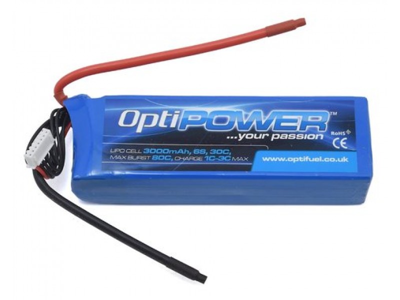 Optipower - LiPo 6S 3000mAh 30C